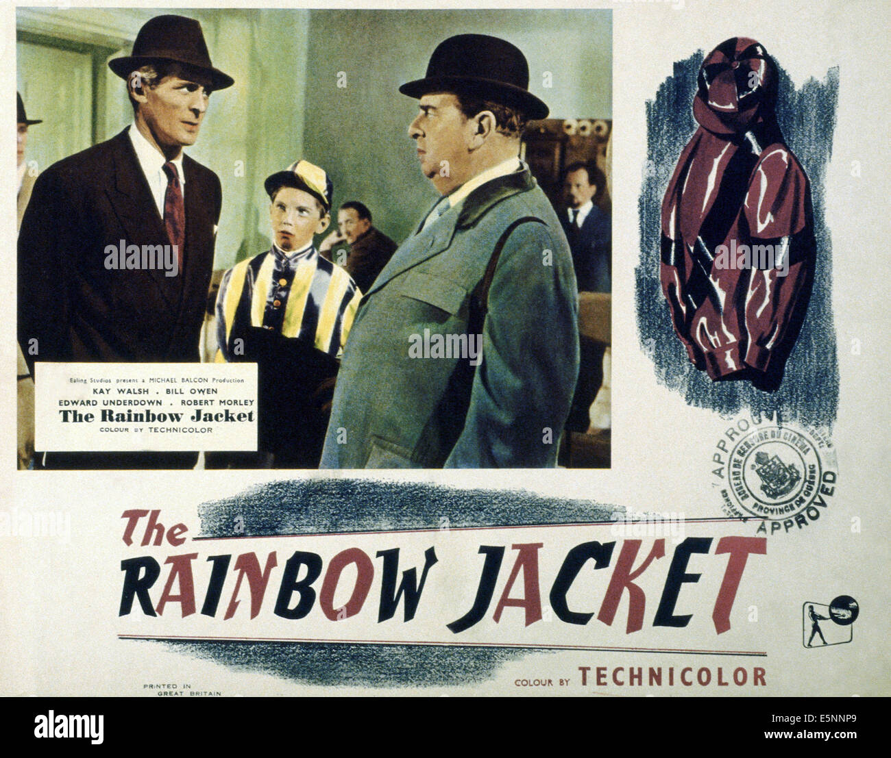 THE RAINBOW JACKET, British lobbycard, from left: Edward Underdown ...
