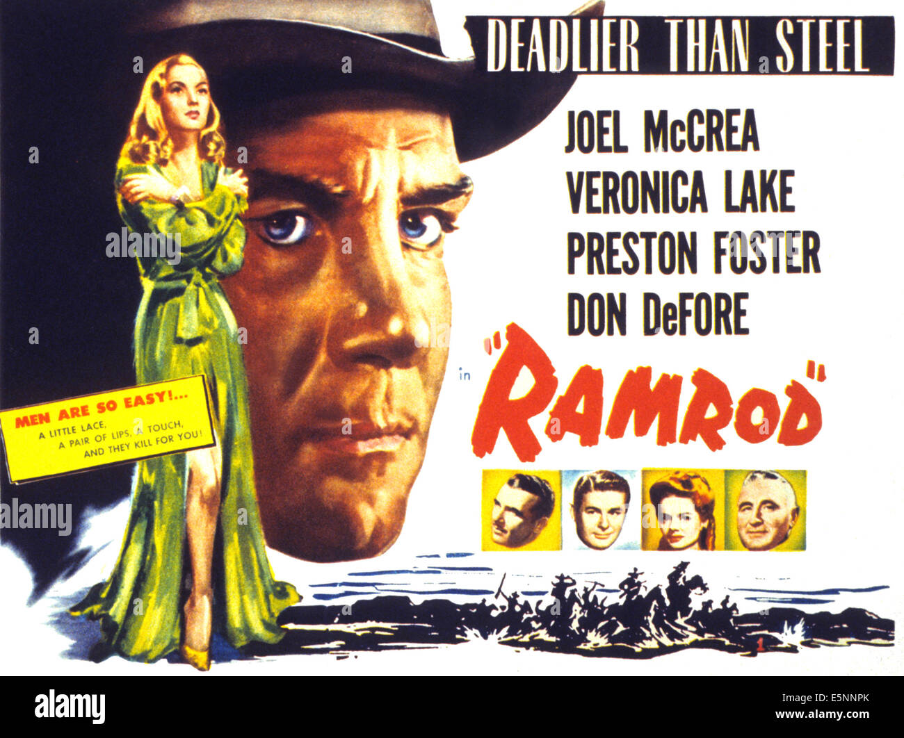 RAMROD, Joel McCrea, Veronica Lake, Donald Crisp, Don DeFore, Preston ...