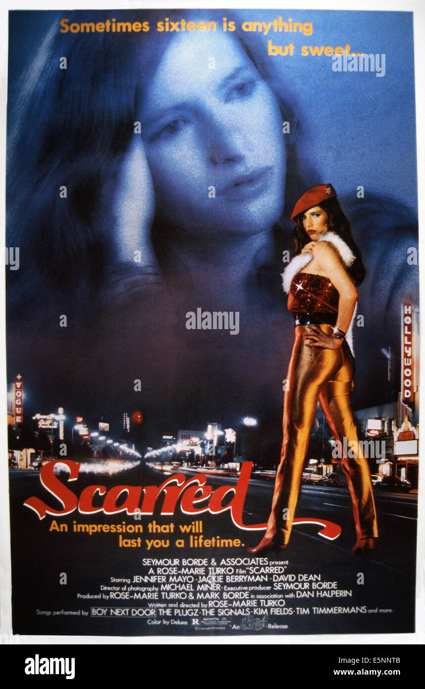 SCARRED, US poster art, Jennifer Mayo, 1983. ©Seymour Borde ...