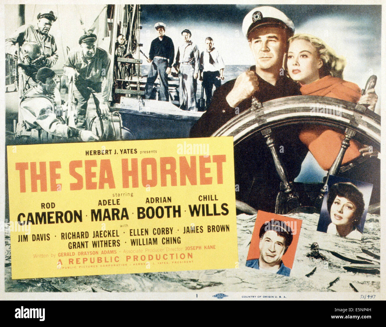 THE SEA HORNET, US poster, top from left: Jack Pennick, Chill Wills ...