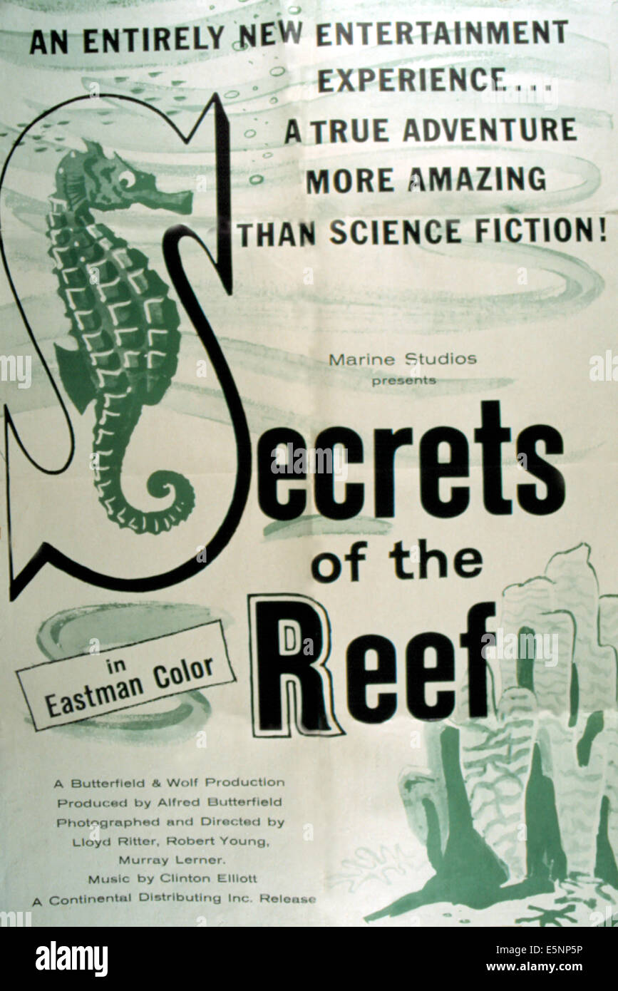 SECRETS OF THE REEF, documentary, 1956 Stock Photo - Alamy