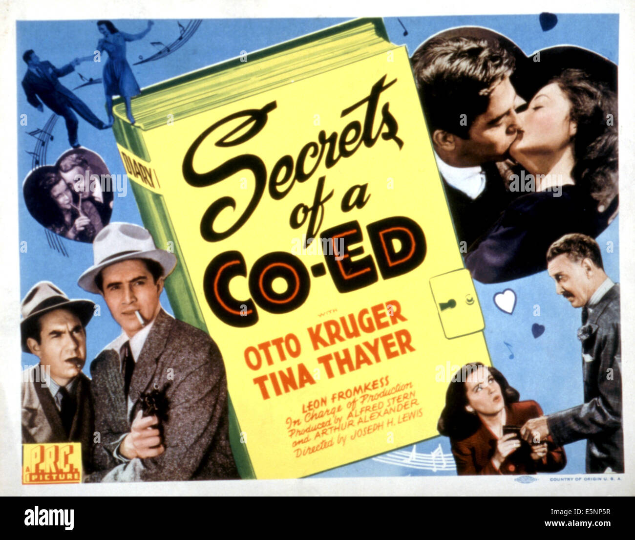 SECRETS OF A CO-ED, Herb Vigran, Rick Vallin, Tina Thayer, Otto Kruger ...