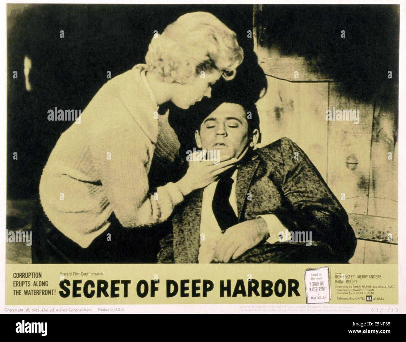 SECRET OF DEEP HARBOR, US lobbycard, from left: Merry Anders, Ron ...