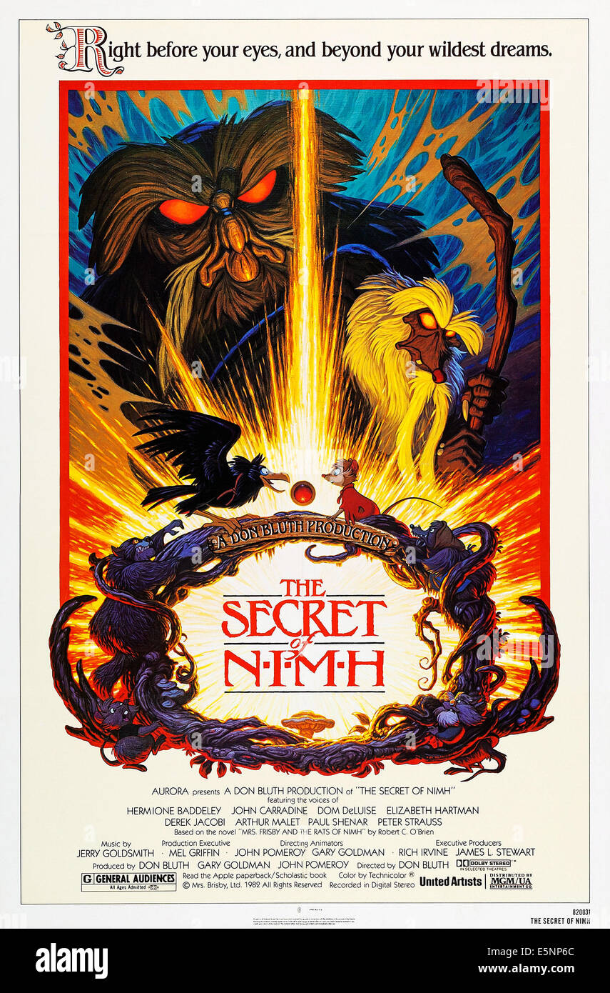 1982 of nimh poster hi-res stock photography and images - Alamy