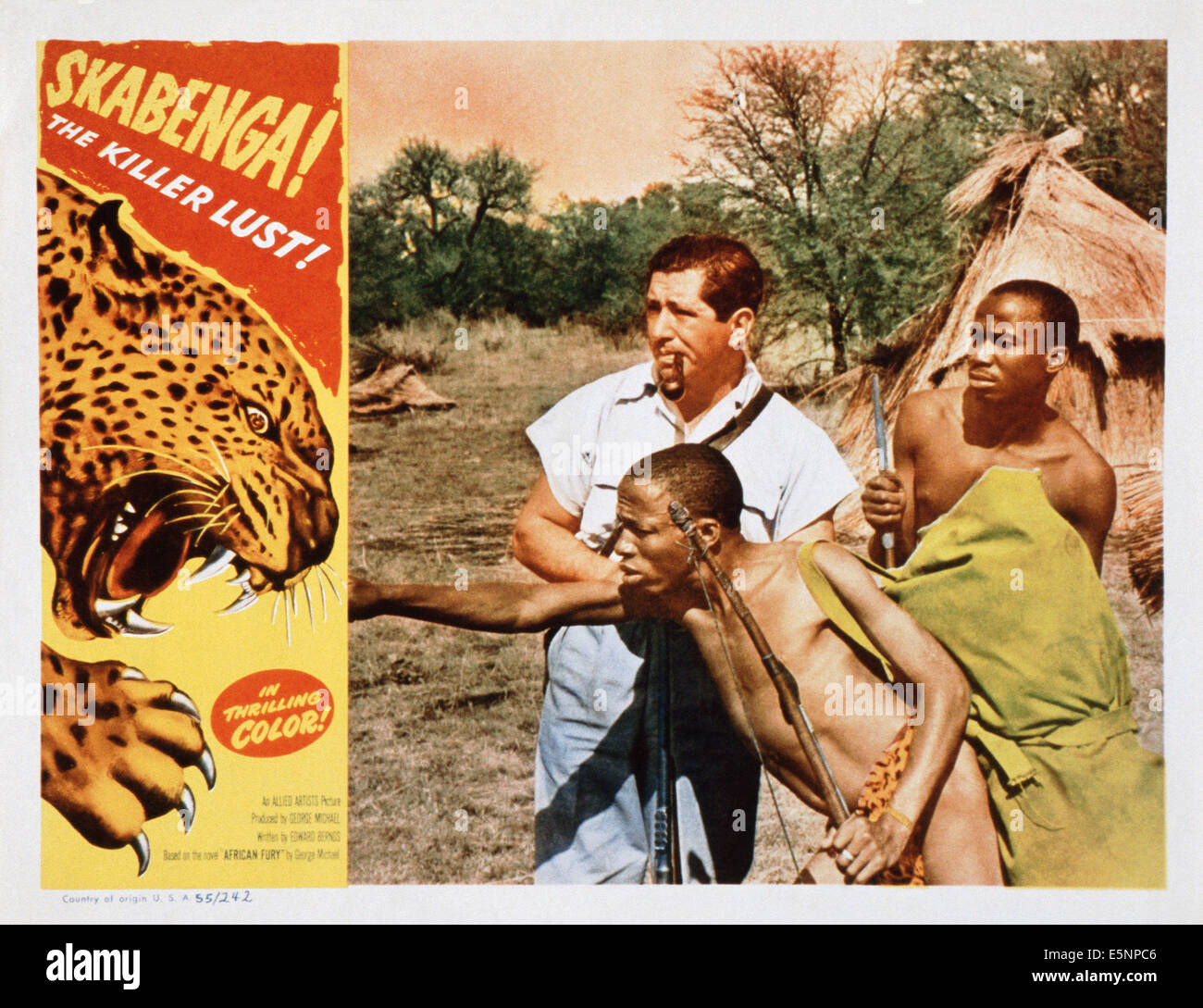 SKABENGA, (aka THE KILLER LUST), US lobbycard, 1955 Stock Photo - Alamy