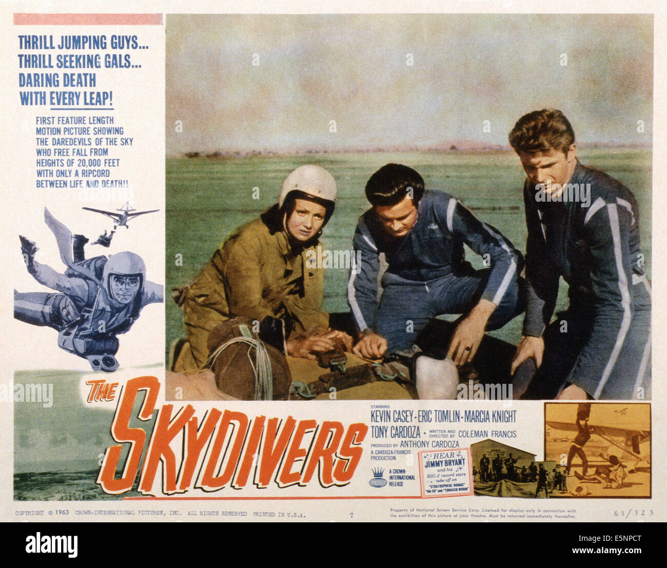 THE SKYDIVERS, US lobbycard, 1963 Stock Photo - Alamy