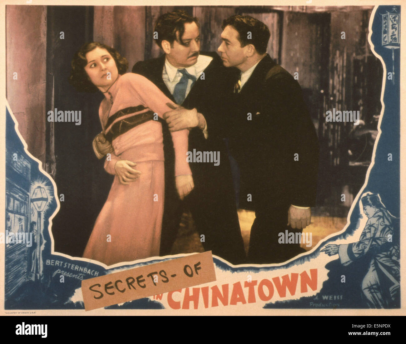 SECRETS OF CHINATOWN, US lobbycard, Lucille Browne (left), Raymond ...