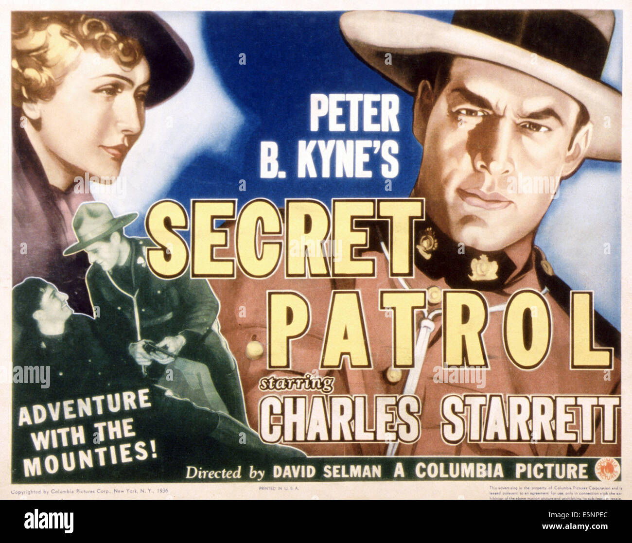 SECRET PATROL, US poster, from left: Finis Barton, Charles Starrett ...