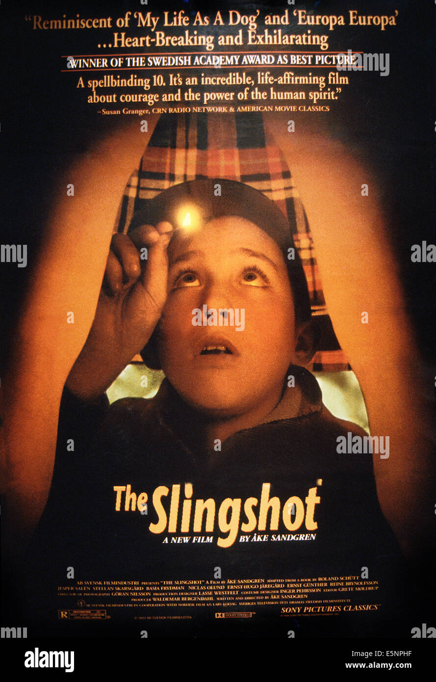 THE SLINGSHOT, (aka KADISBELLAN), US poster art, Jesper Salén, 1993 ...