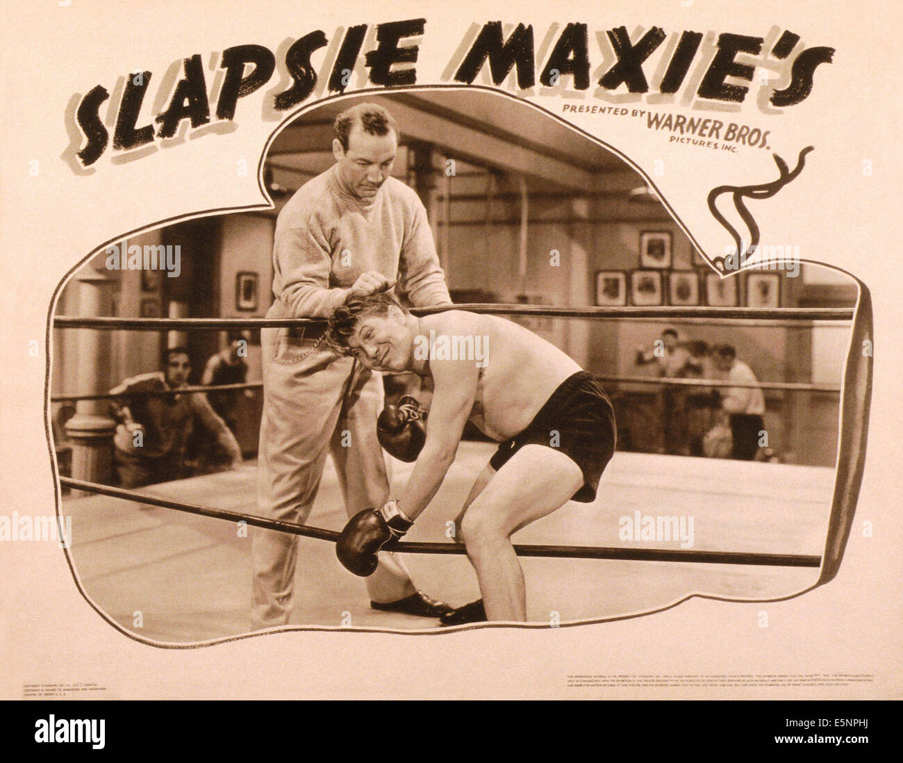 SLAPSIE MAXIE'S, US lobbycard, from left: Max Rosenbloom, Johnnie Davis ...