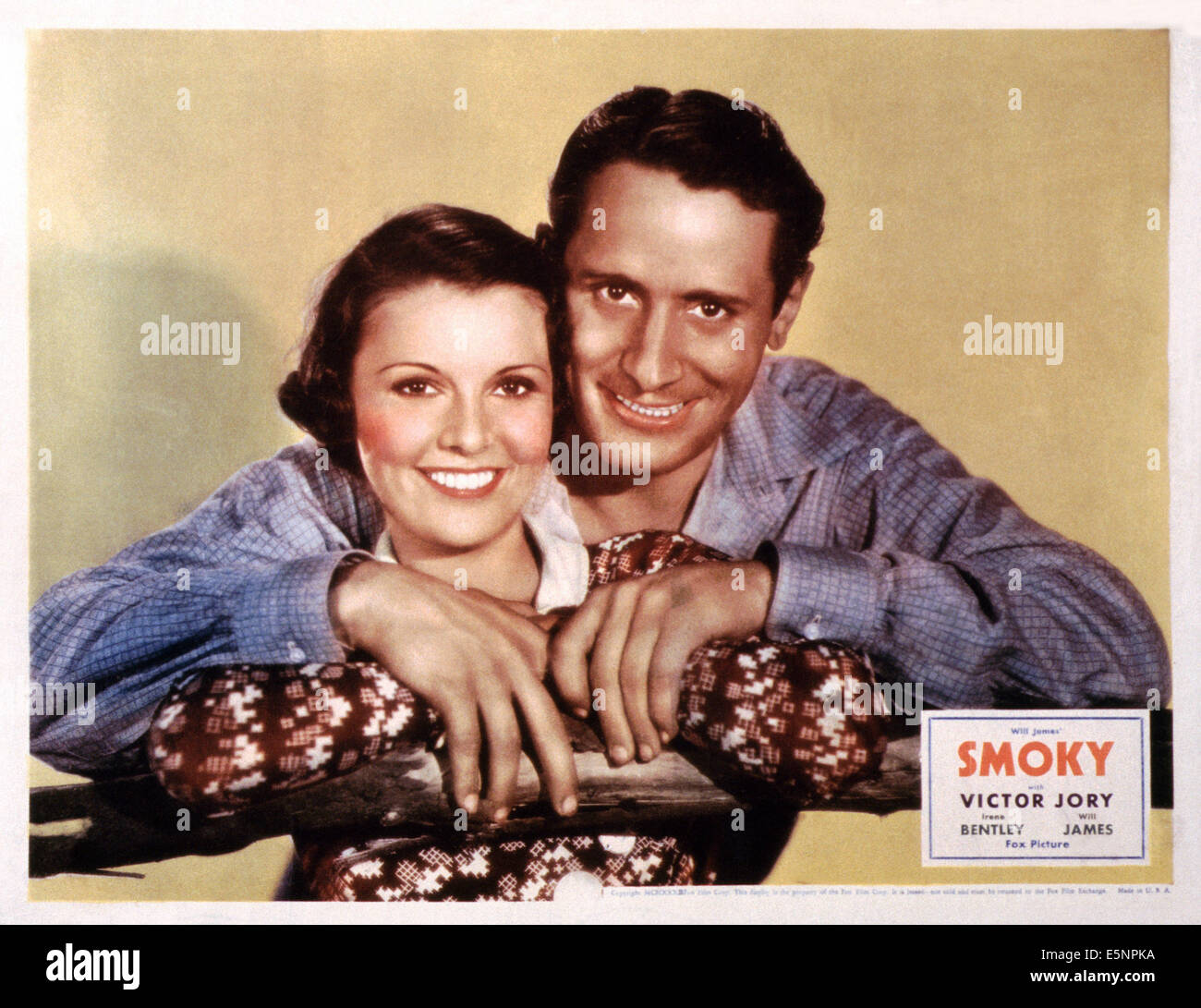 SMOKY, US lobbycard, from left: Irene Bentley, Victor Jory, 1933. TM & Copyright ©20th Century ...