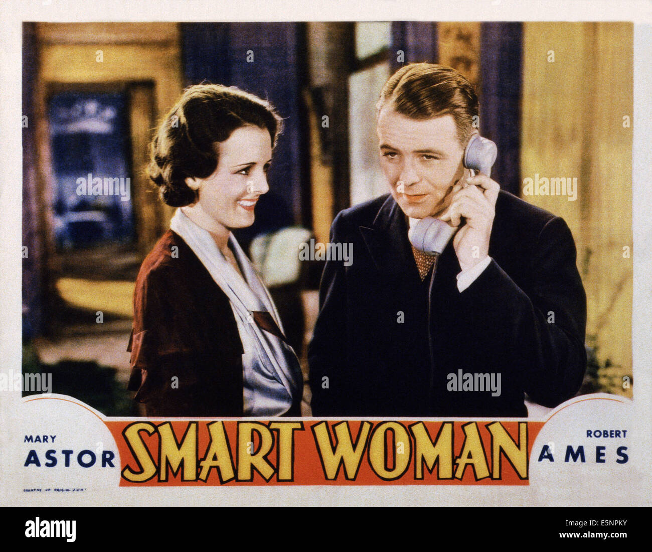 SMART WOMAN, US lobbycard, left to right: Mary Astor, Robert Ames, 1931 ...