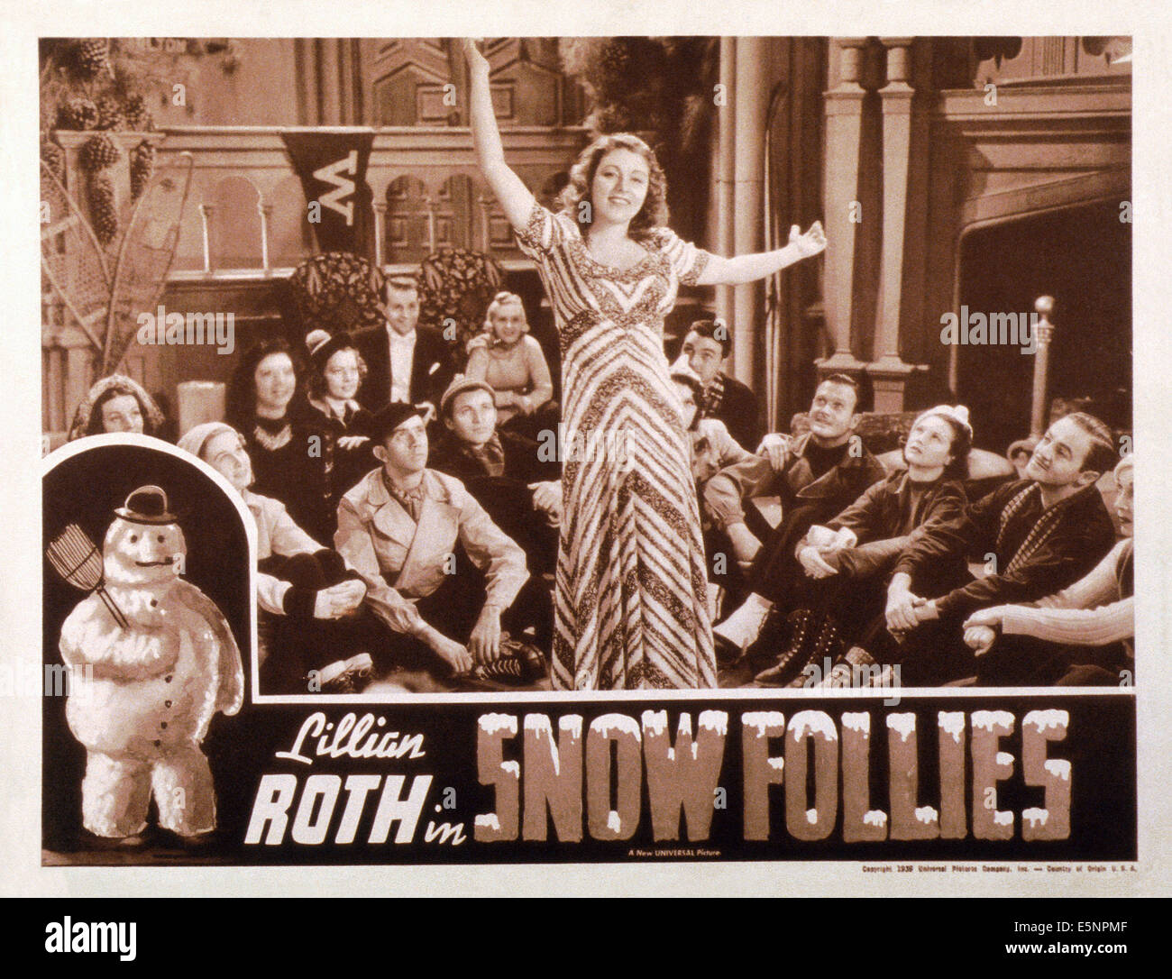 SNOW FOLLIES, US lobbycard, Lillian Roth, 1939 Stock Photo - Alamy