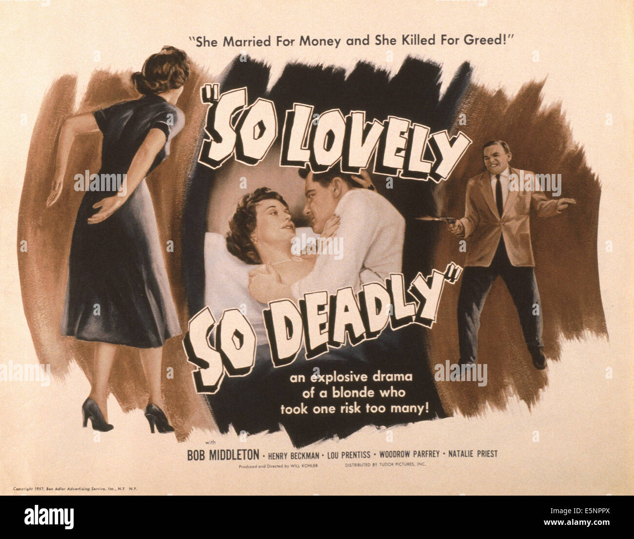 SO LOVELY... SO DEADLY, US poster, center from left: Lou Prentiss ...