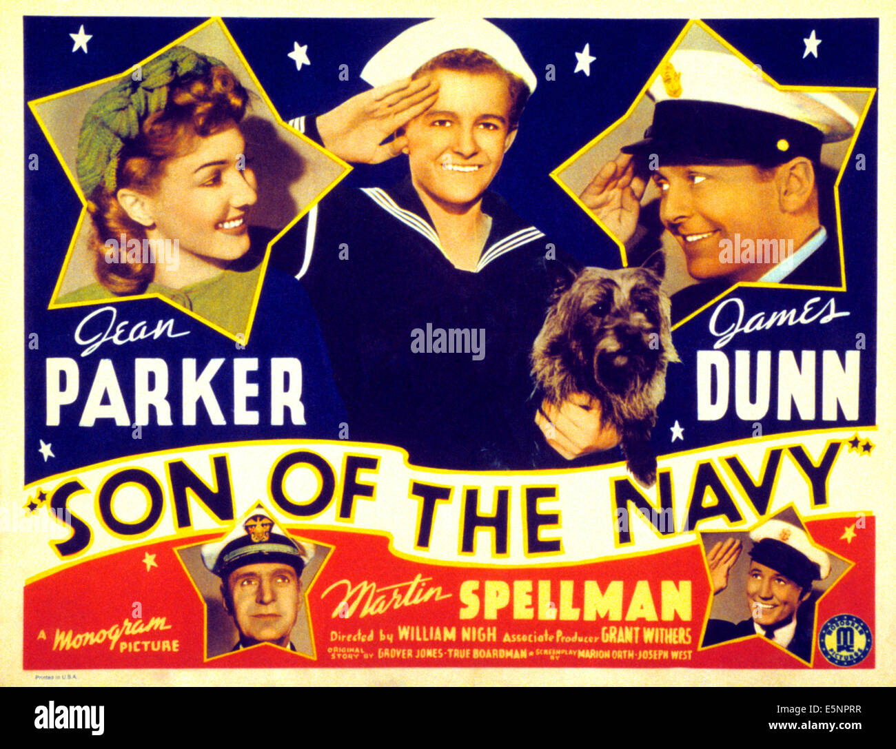 SON OF THE NAVY, top l-r: Jean Parker, Martin Spellman, Toto, James ...
