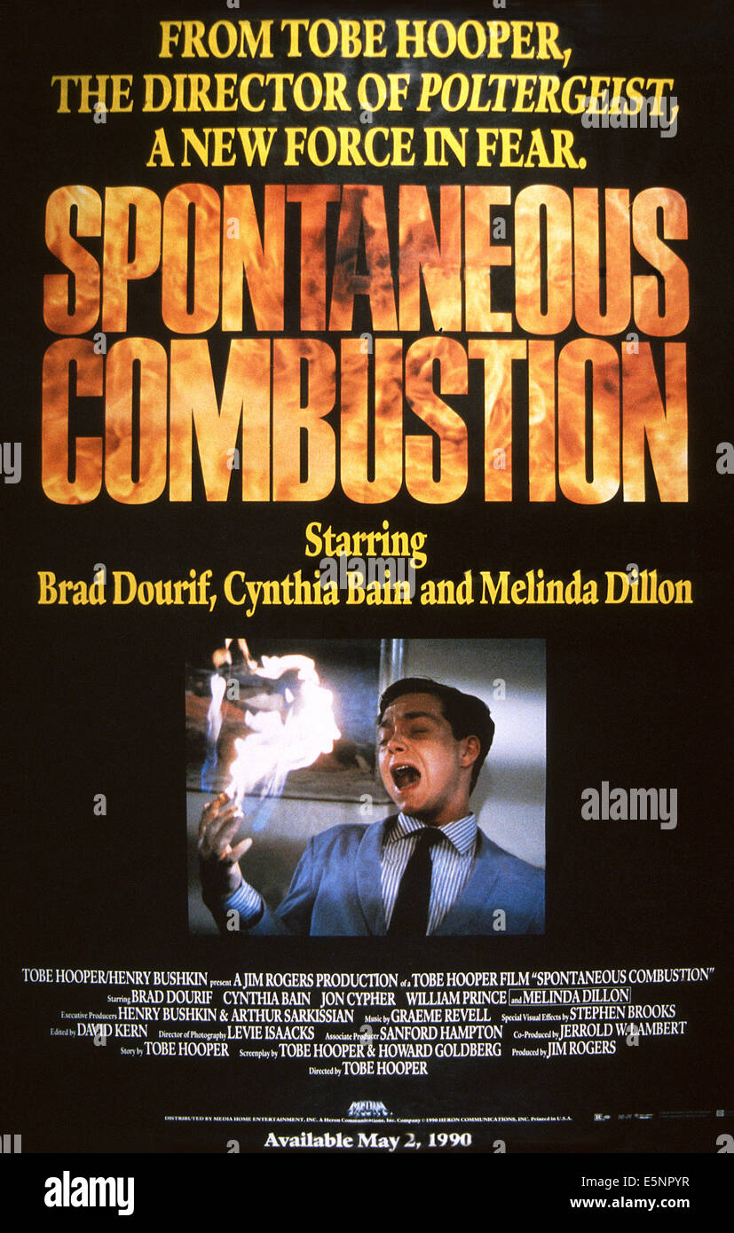 SPONTANEOUS COMBUSTION, US poster, Brad Dourif, 1990, © Taurus ...