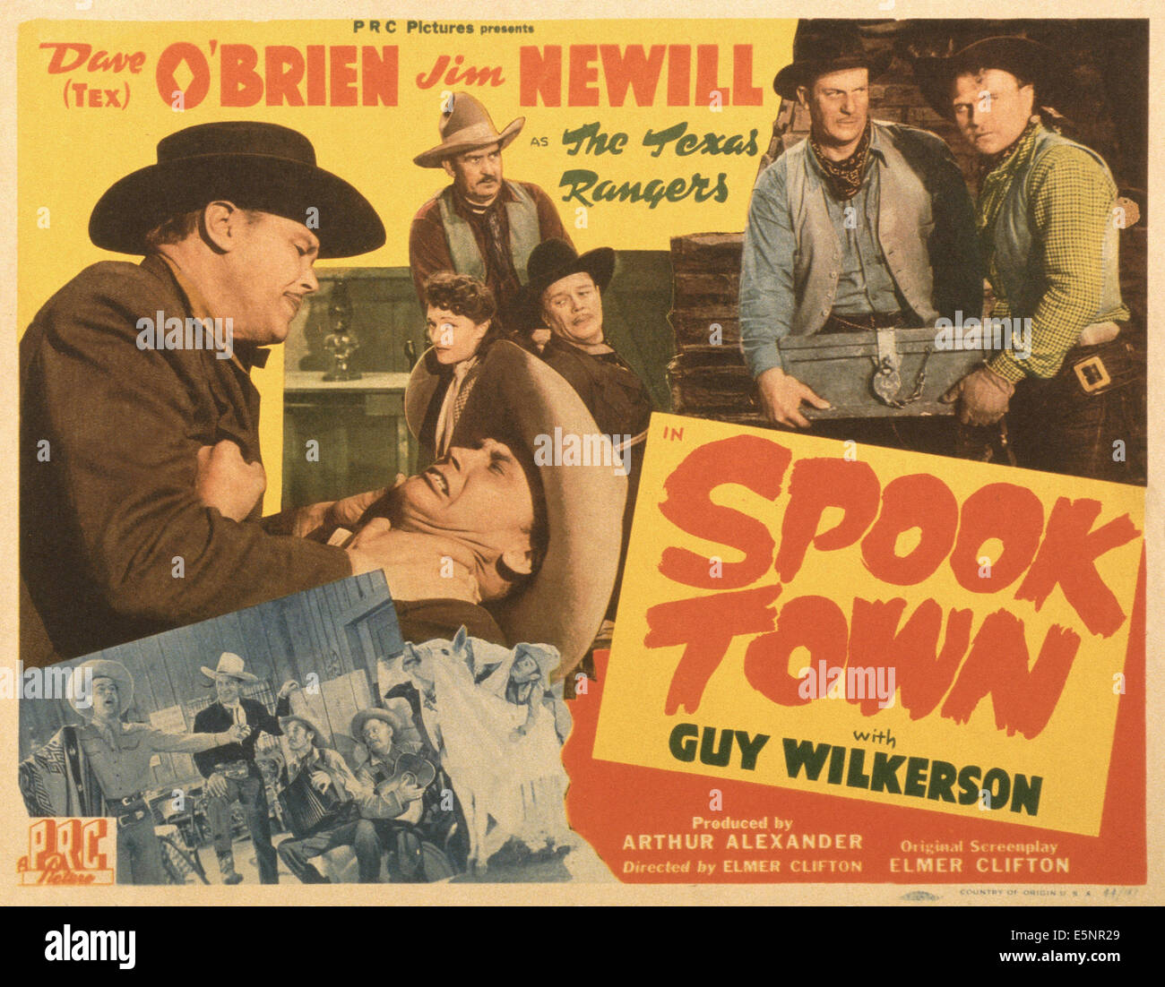 SPOOK TOWN, US poster, face to face from left: Dick Curtis, Dave O'Brien, 1944 Stock Photo - Alamy