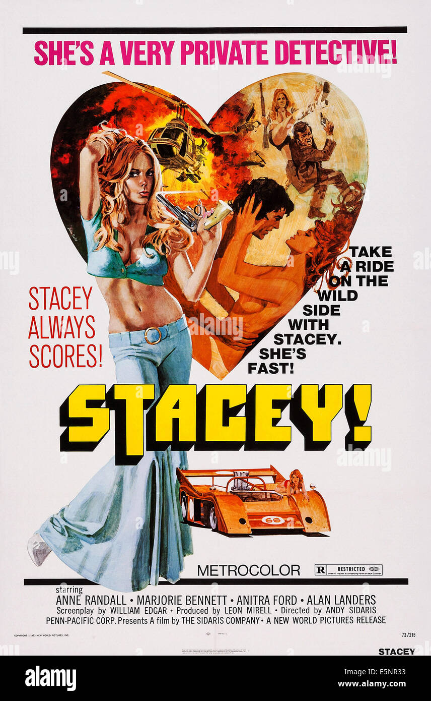 STACEY, US poster, Anne Randall (left), 1973 Stock Photo - Alamy