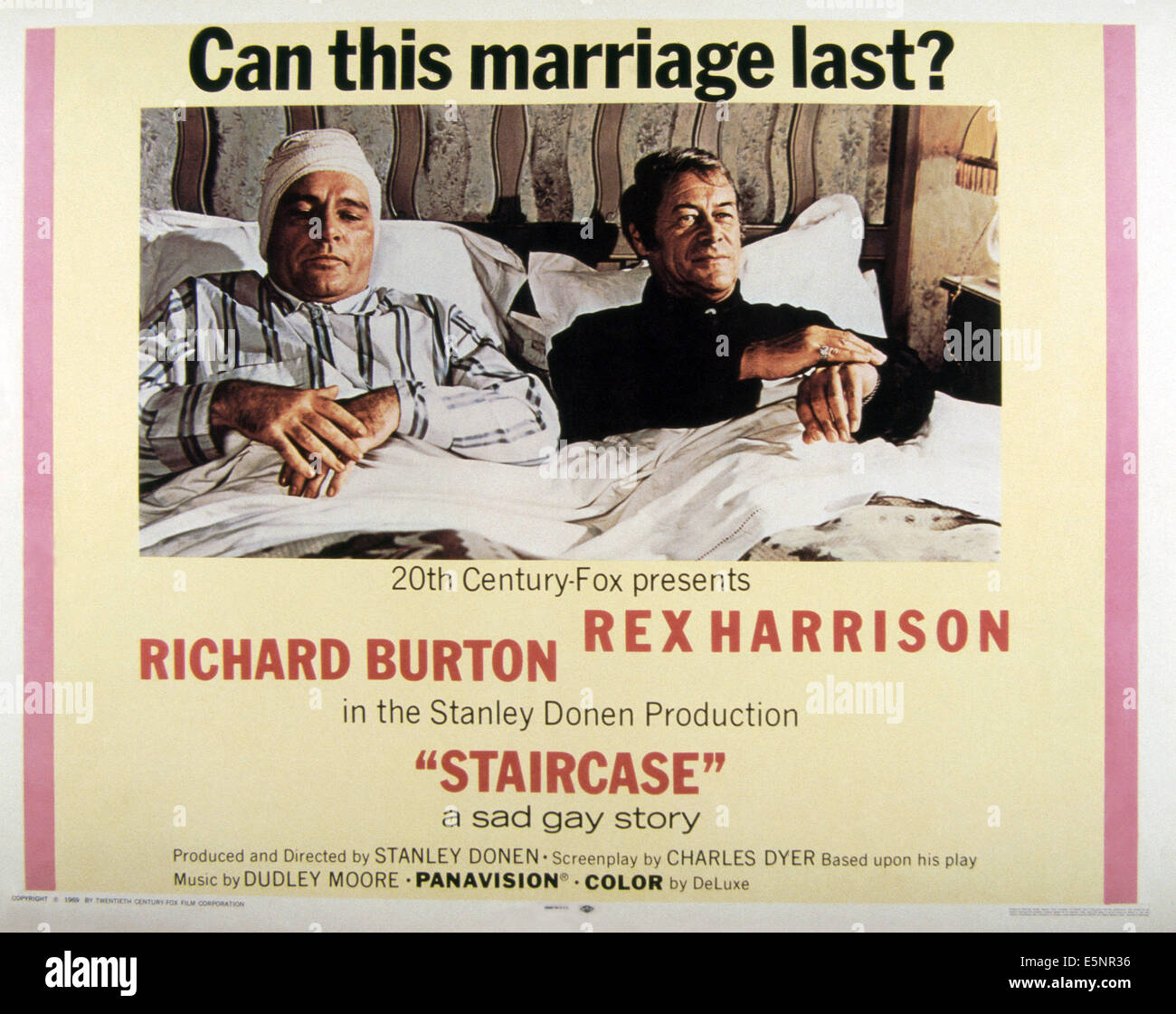 STAIRCASE, US poster, from left: Richard Burton, Rex Harrison, 1969, TM ...