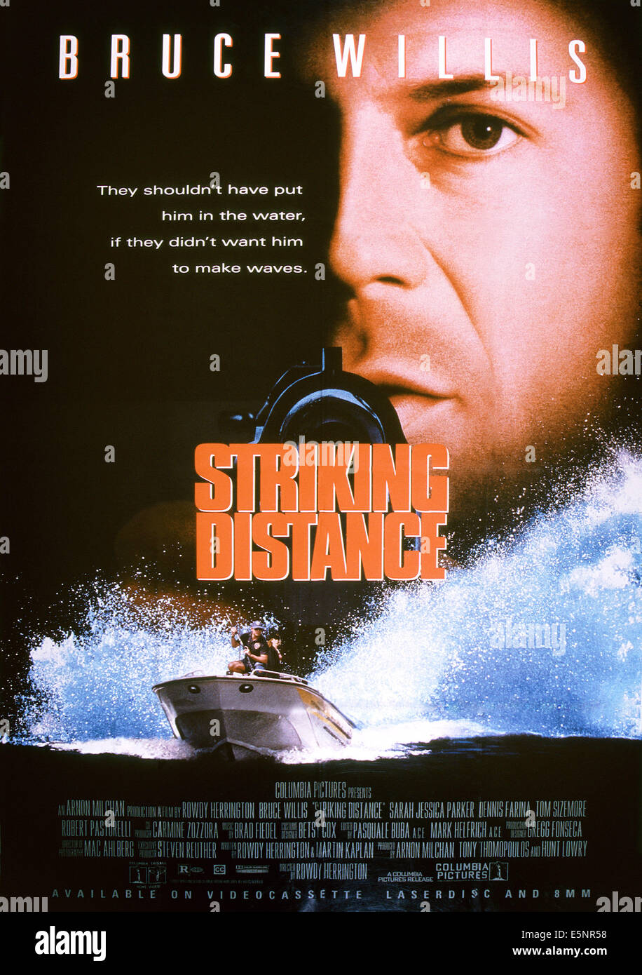 STRIKING DISTANCE, US poster art, Bruce Willis, 1993. ©Columbia ...