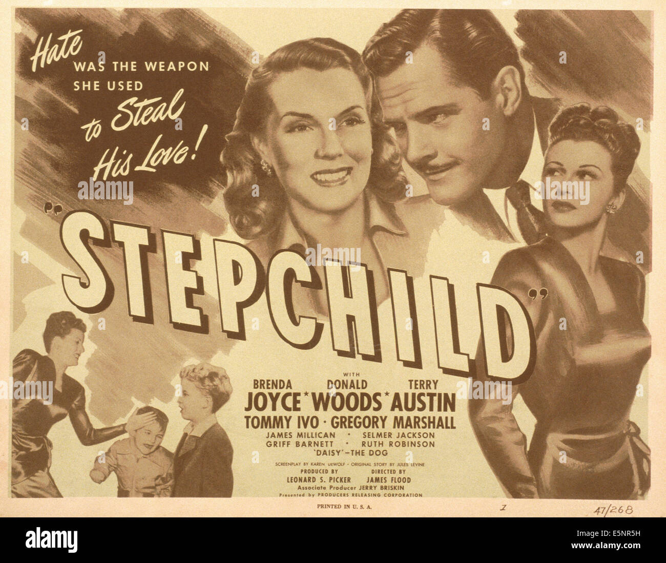STEPCHILD, US poster, top from left: Brenda Joyce, Donald Woods, Terry ...