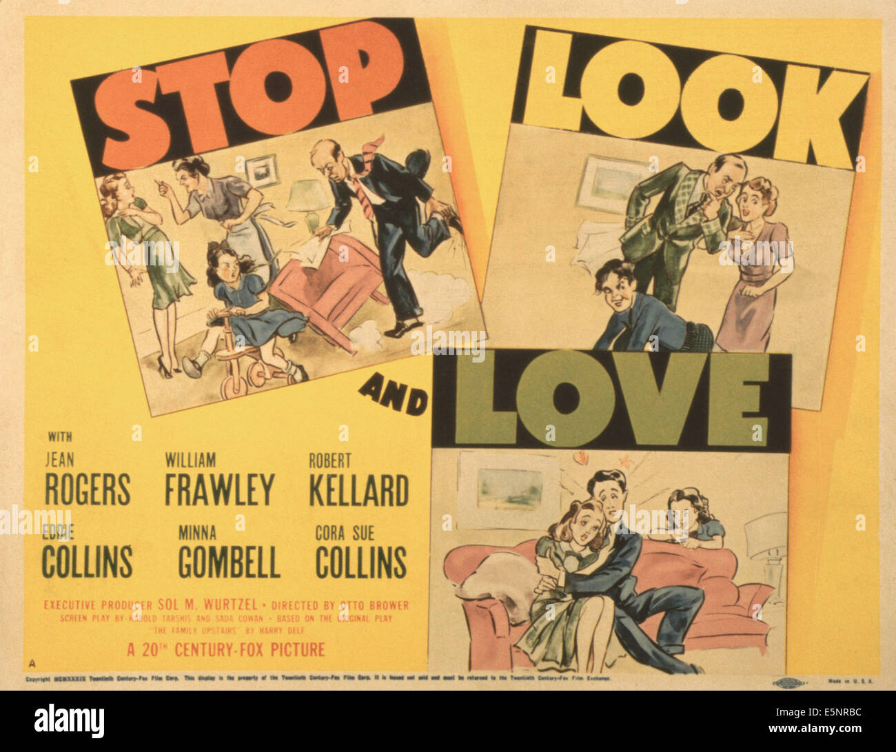 STOP, LOOK AND LOVE, US poster, 1939, TM & Copyright © 20th Century Fox ...