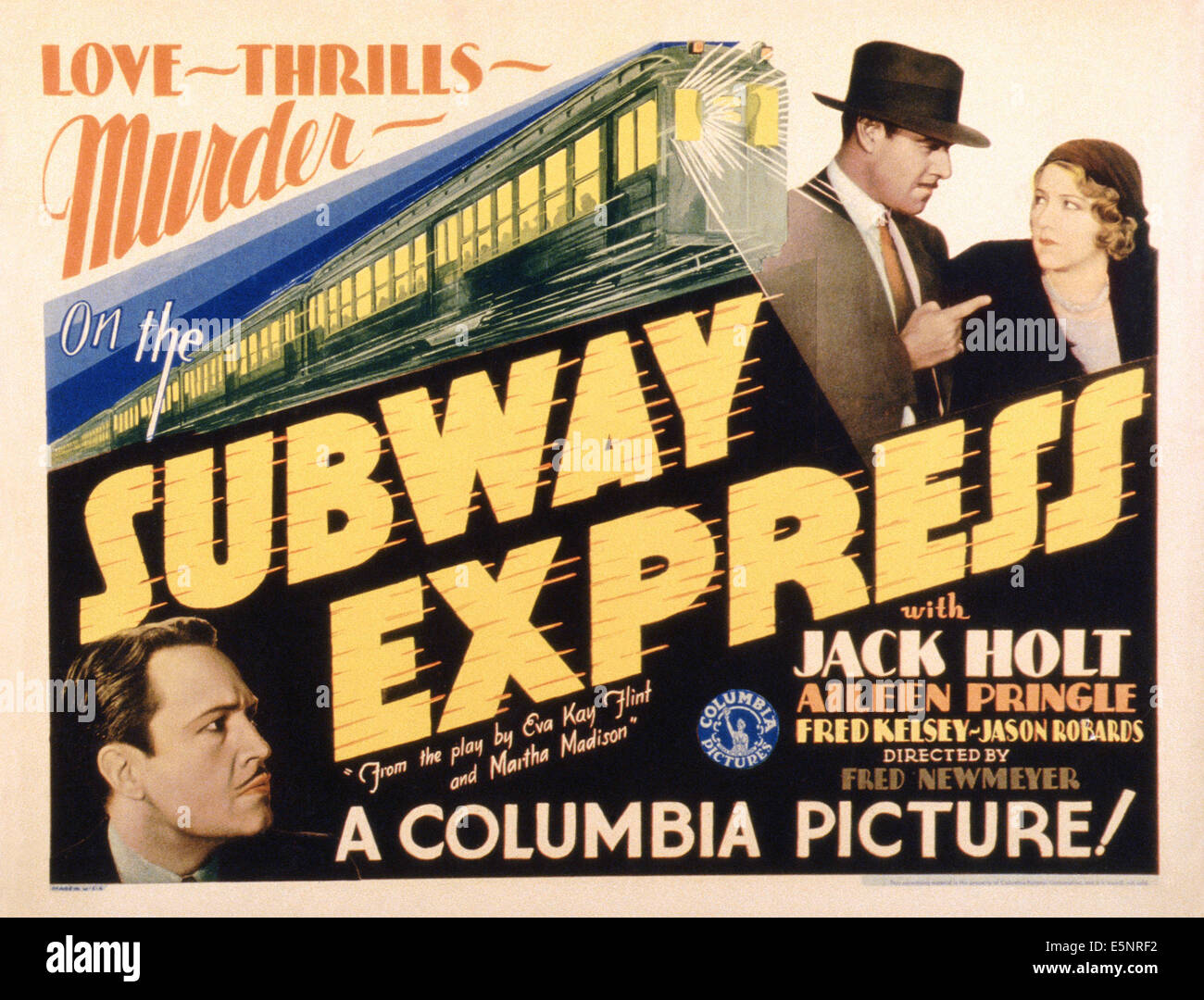 SUBWAY EXPRESS, US lobbycard, bottom left: Jason Robards Sr.; top right ...