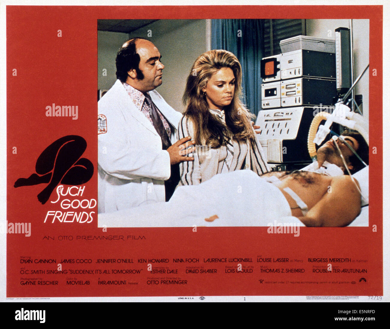 SUCH GOOD FRIENDS, US lobbycard, from left: James Coco, Dyan Cannon ...
