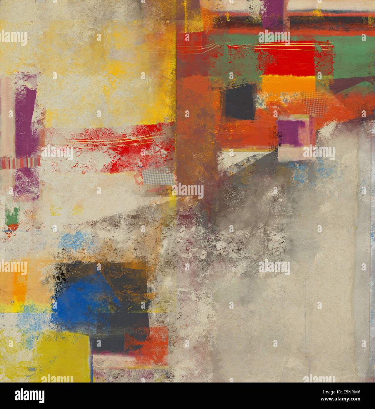 Abstraction, which consists of a plurality of color patches Stock Photo ...