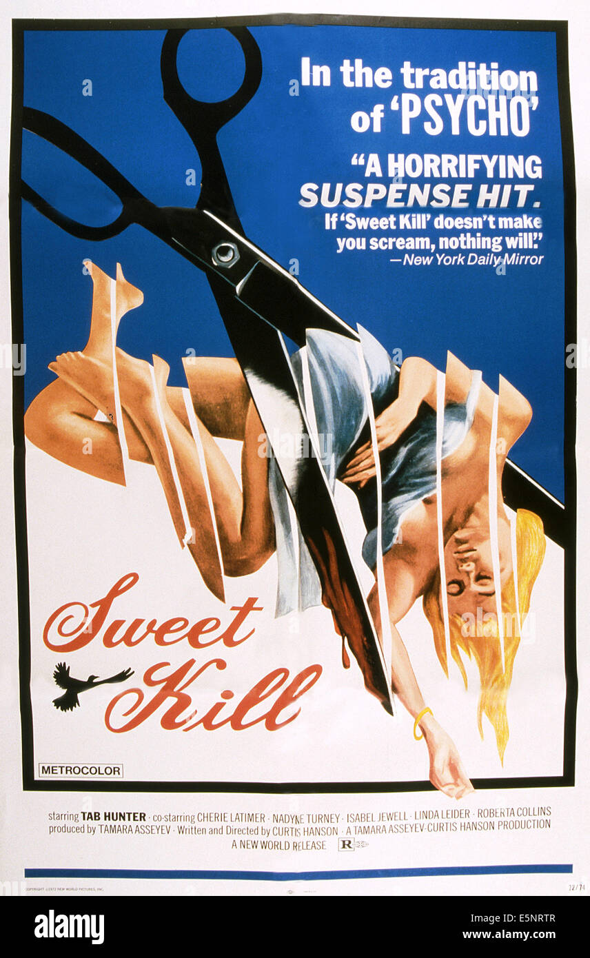 SWEET KILL, US poster, 1972 Stock Photo - Alamy