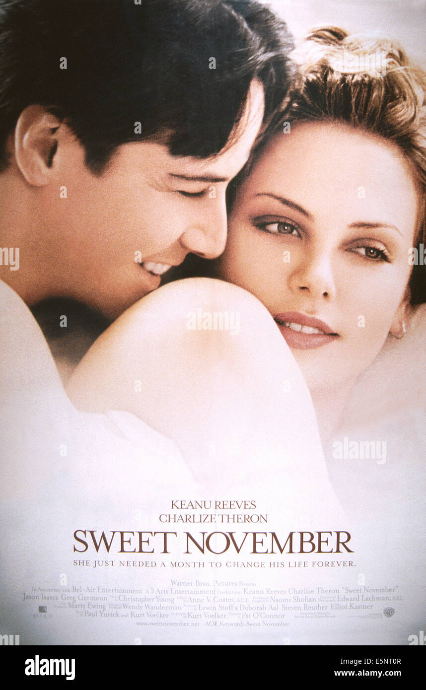 SWEET NOVEMBER, US poster, from left: Keanu Reeves, Charlize Theron ...