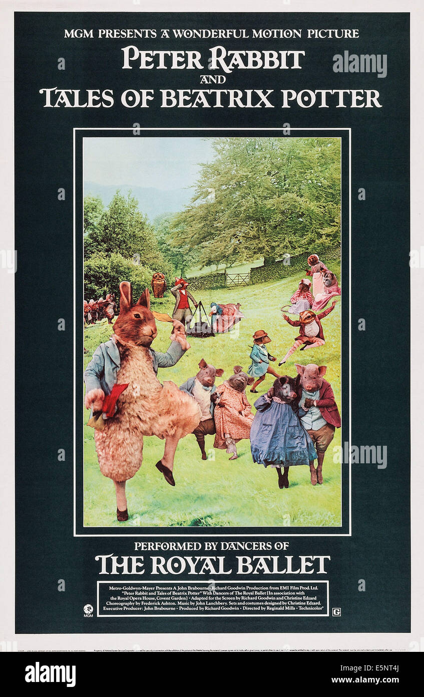 TALES OF BEATRIX POTTER, US poster, 1971 Stock Photo - Alamy