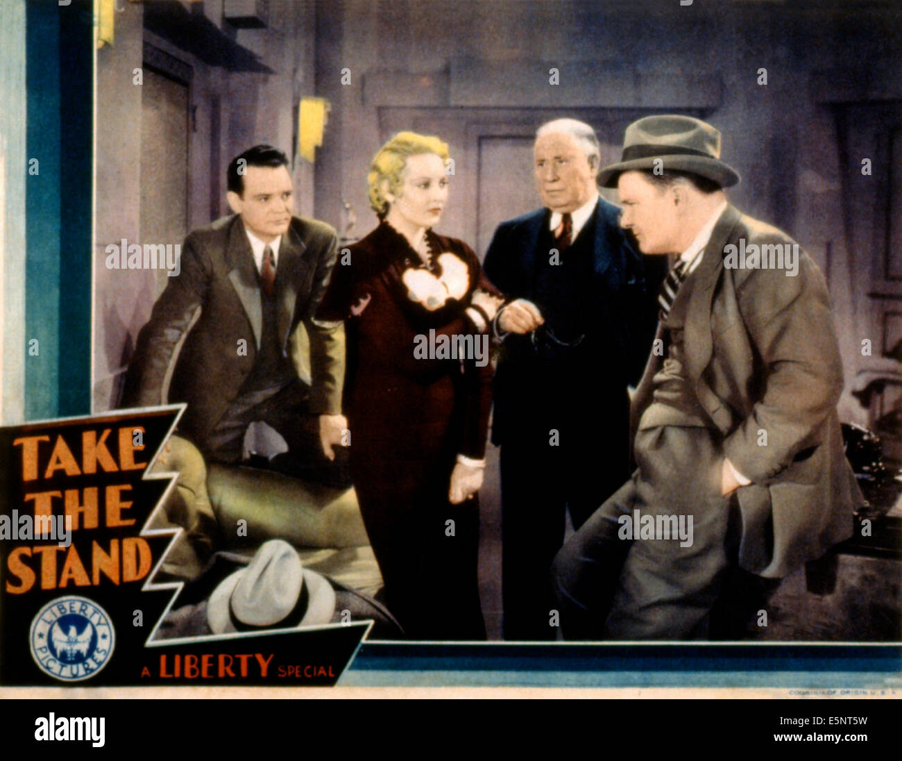 TAKE THE STAND, Russell Hopton (left), Thelma Todd (center), Paul Hurst ...