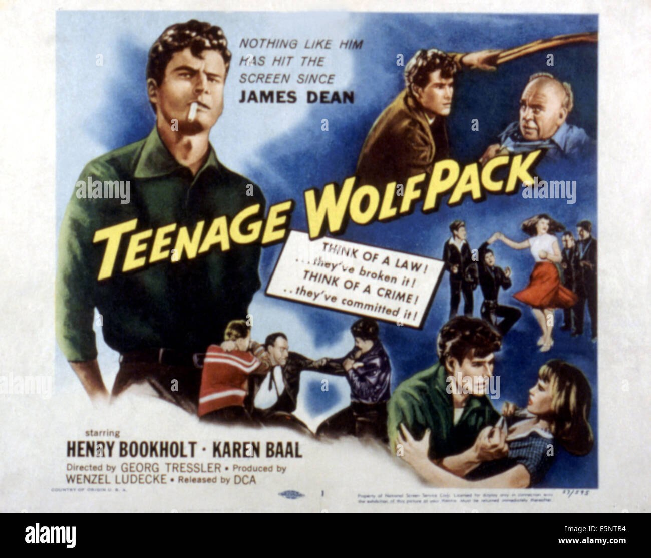 TEENAGE WOLFPACK, Horst Buchholz, Karin Baal, 1956 (US release: 1957 ...