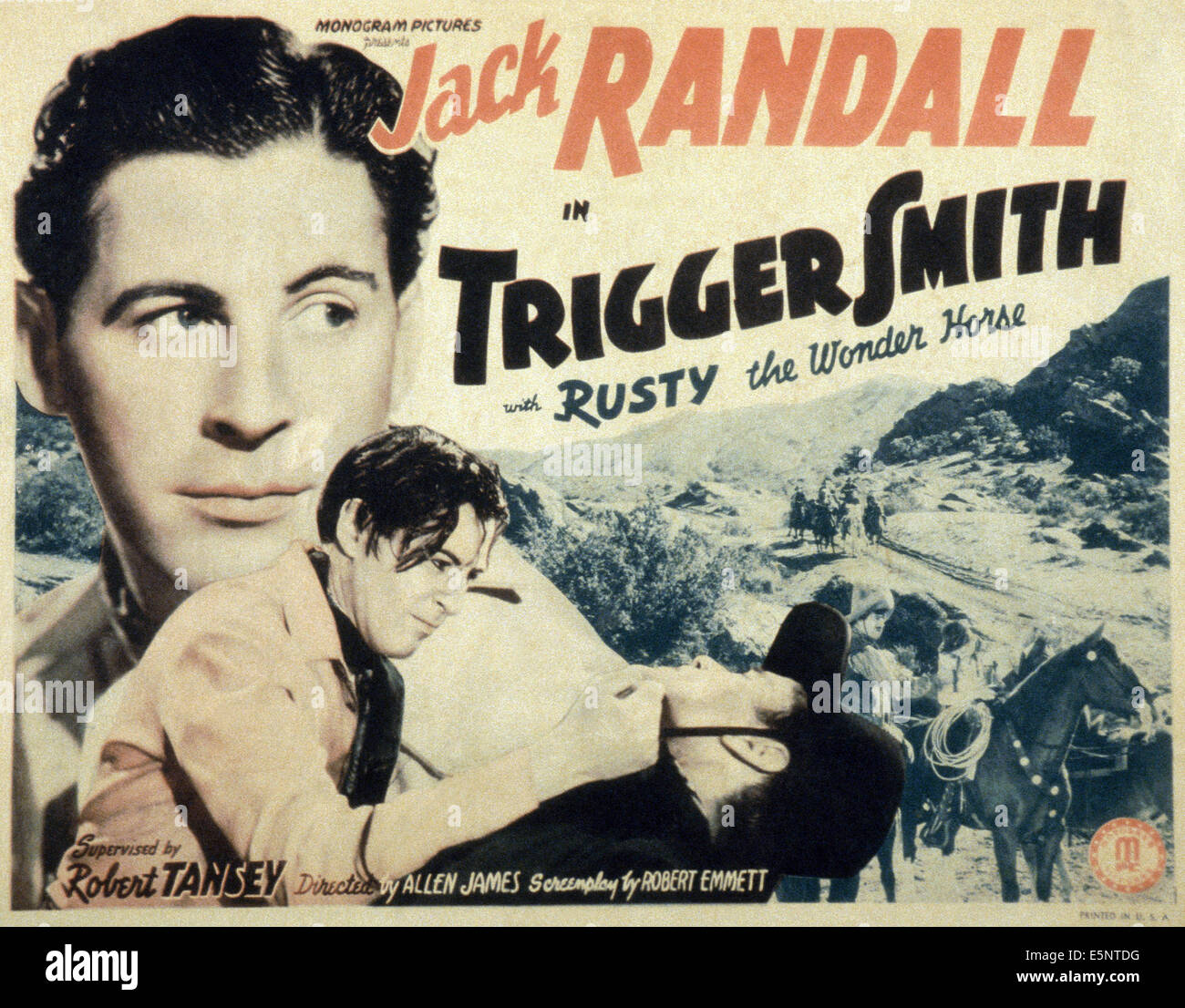 TRIGGER SMITH, US lobbycard, Jack Randall, (aka Addison Randall), 1939 ...