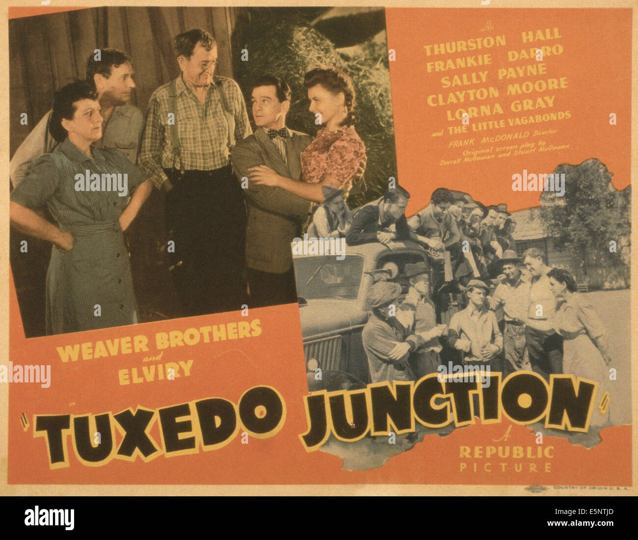 TUXEDO JUNCTION, US poster, top from left: June Weaver, Frank Weaver ...