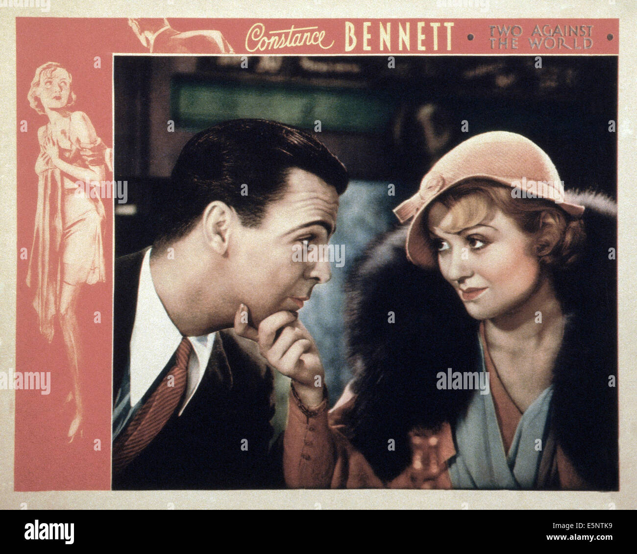 TWO AGAINST THE WORLD, US lobbycard, from left, Neil Hamilton ...