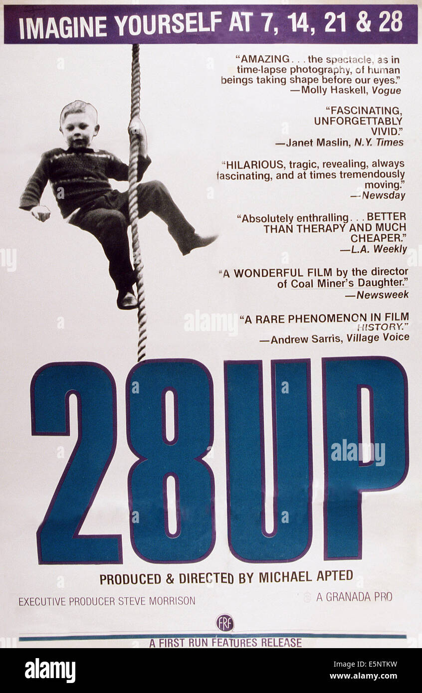 28 UP, US poster, 1984, © First Run Features/courtesy Everett ...