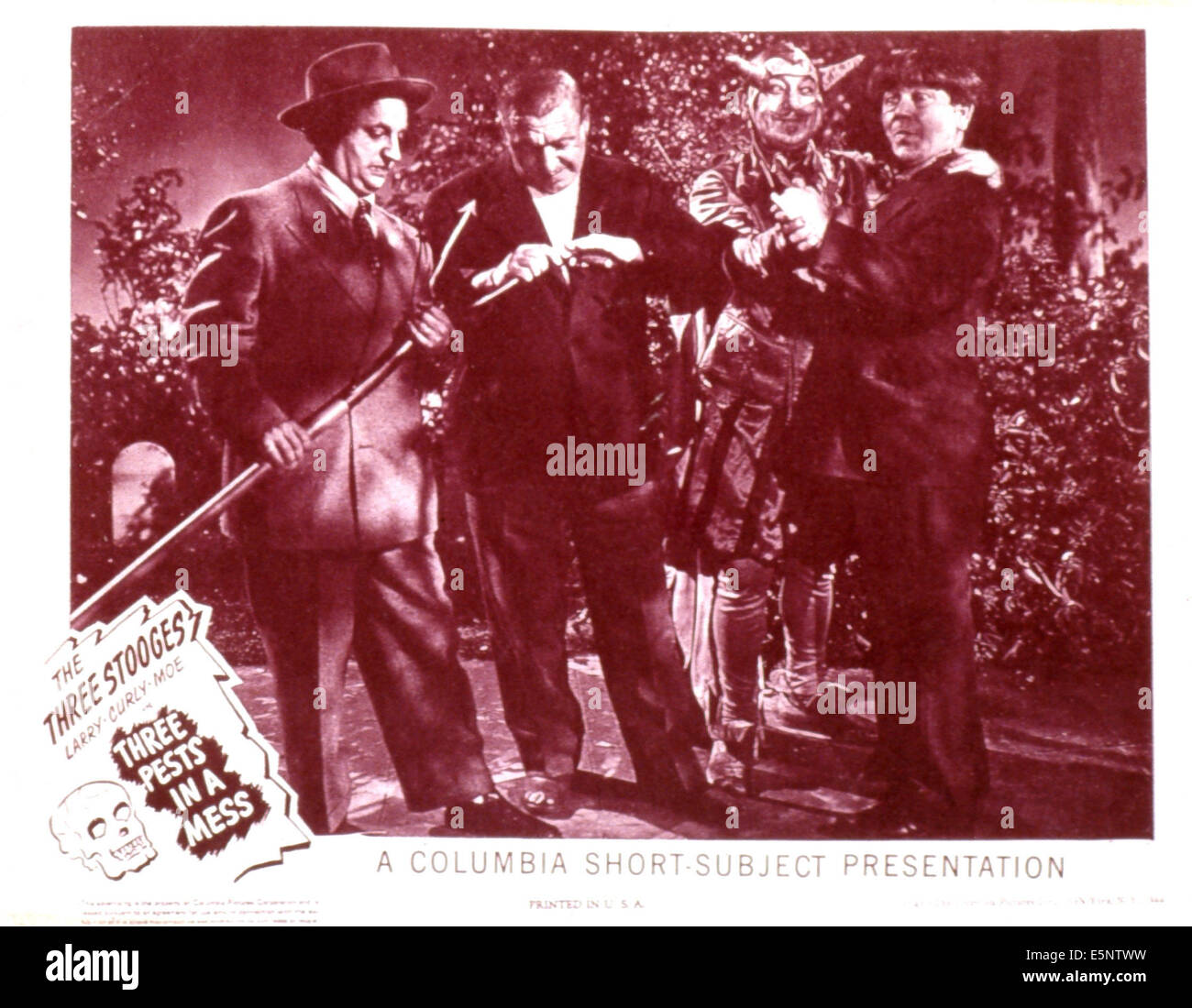 THREE PESTS IN A MESS, Larry Fine, Curly Howard, Heinie Conklin, Moe ...