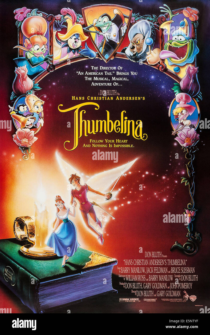 THUMBELINA, US poster art, 1994, © Warner Brothers/courtesy Everett ...