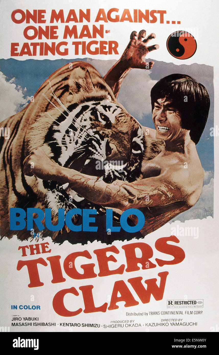 THE TIGER'S CLAW, US poster, Bruce Lo, 1970s Stock Photo - Alamy