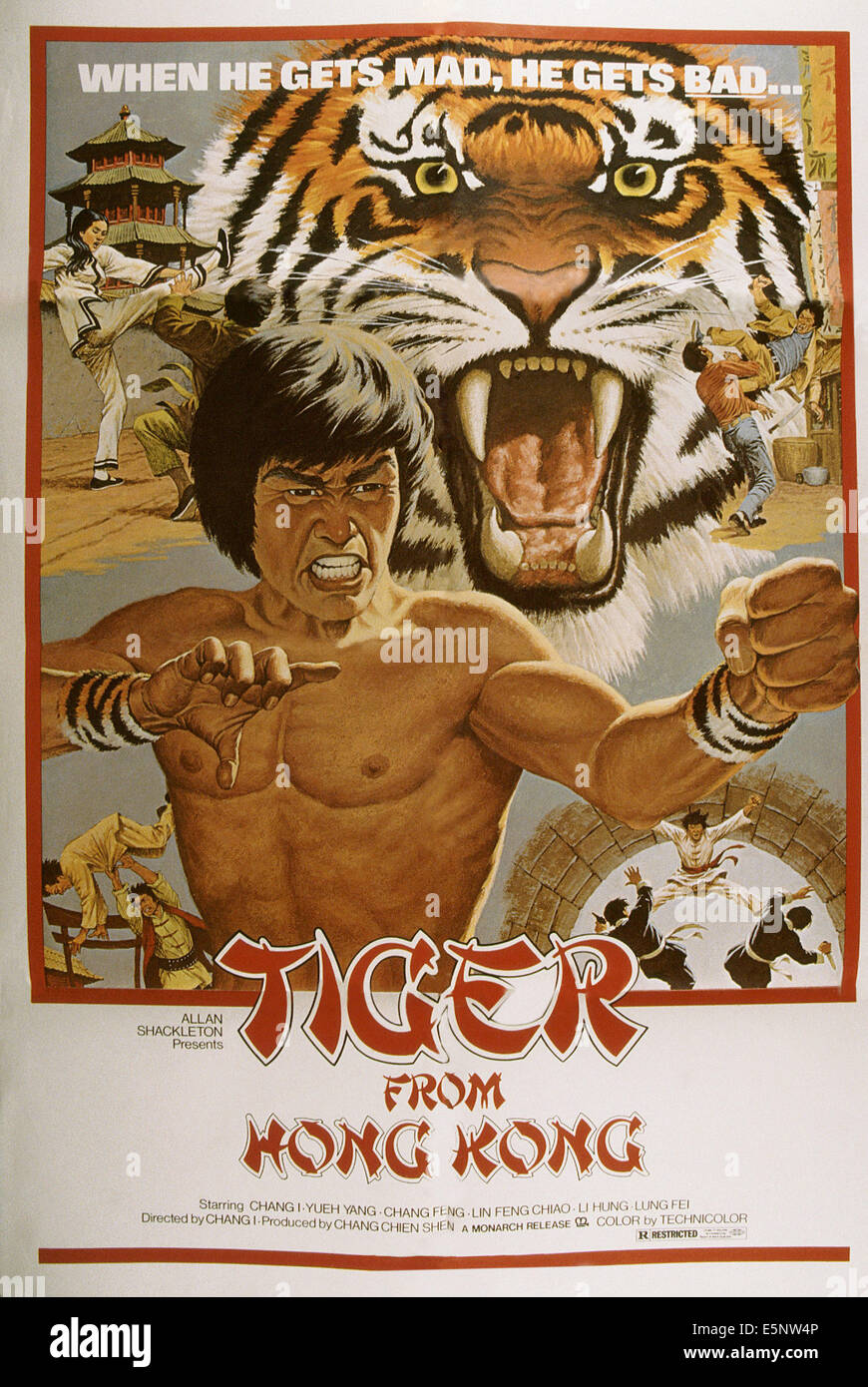 TIGER FROM HONG KONG, (aka BI CHENG GU SHI), US poster, Yi Chang, 1974 ...