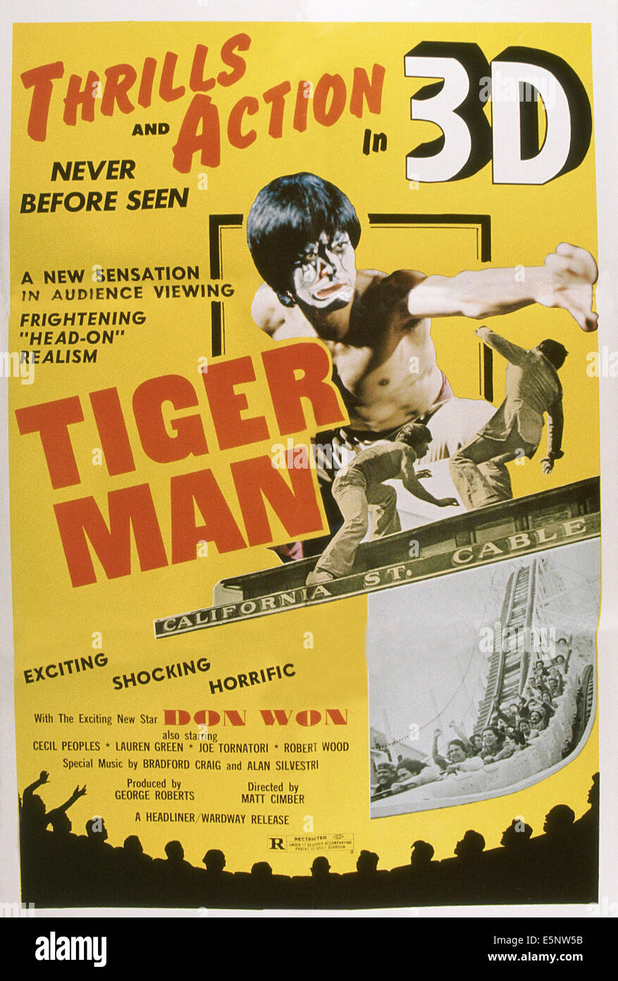 TIGER MAN, US poster, Don Wong, 1978 Stock Photo - Alamy
