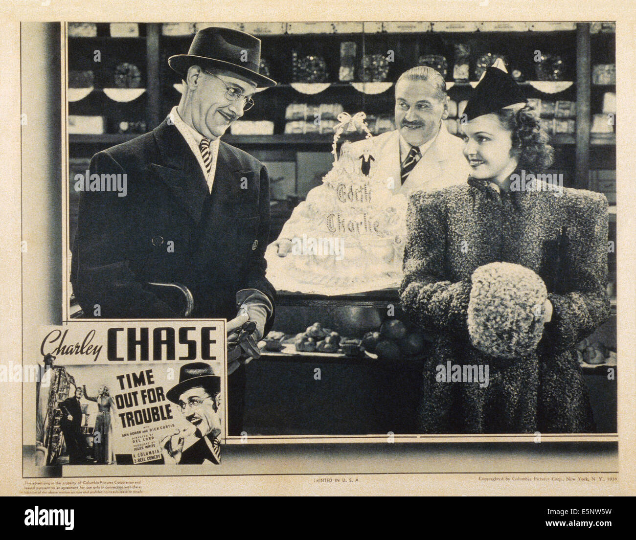 TIME OUT FOR TROUBLE, US lobbycard, from left: Charley Chase, Vernon ...