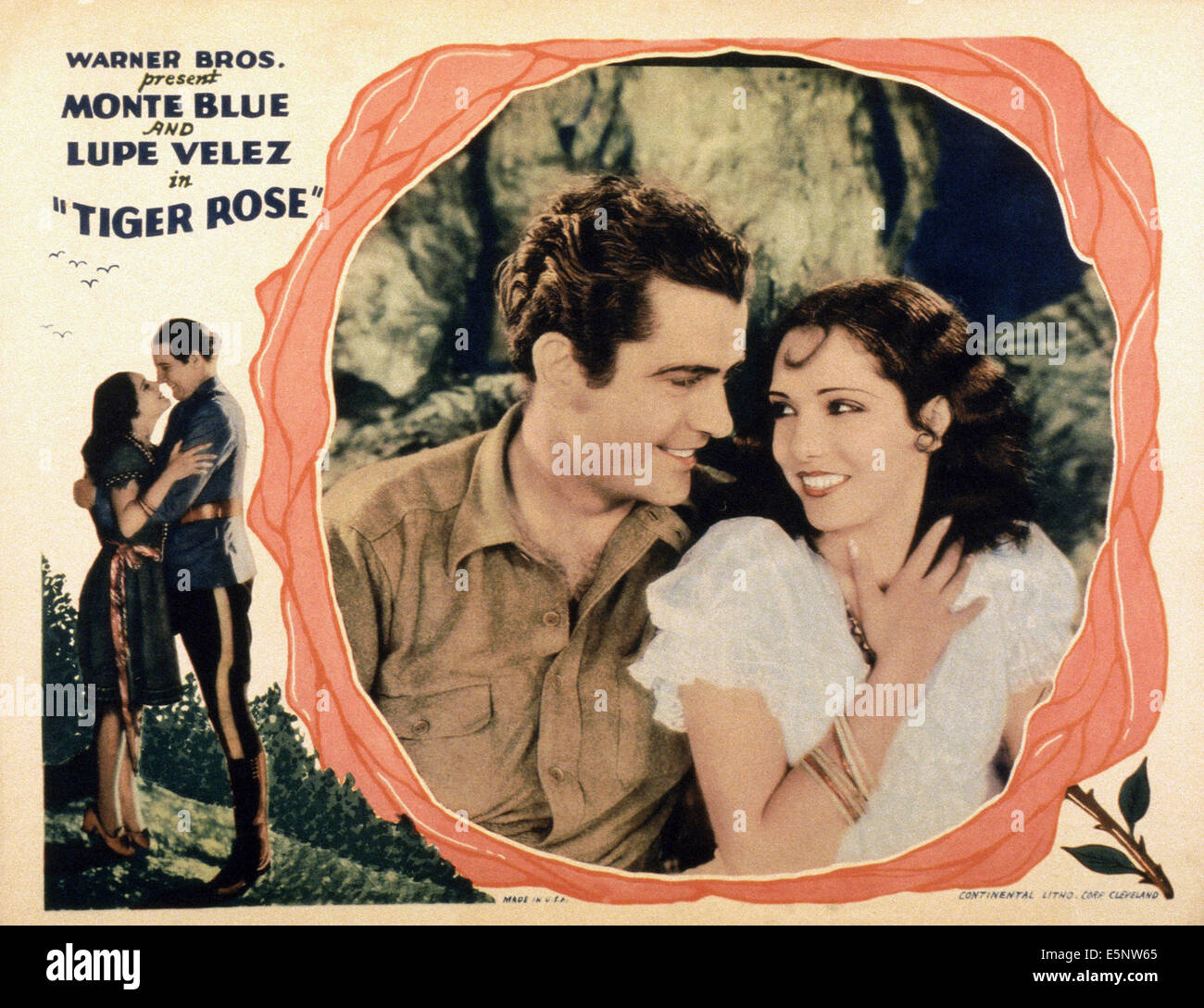 TIGER ROSE, US lobbycard, from left: Lupe Velez, Monte Blue, Grant ...