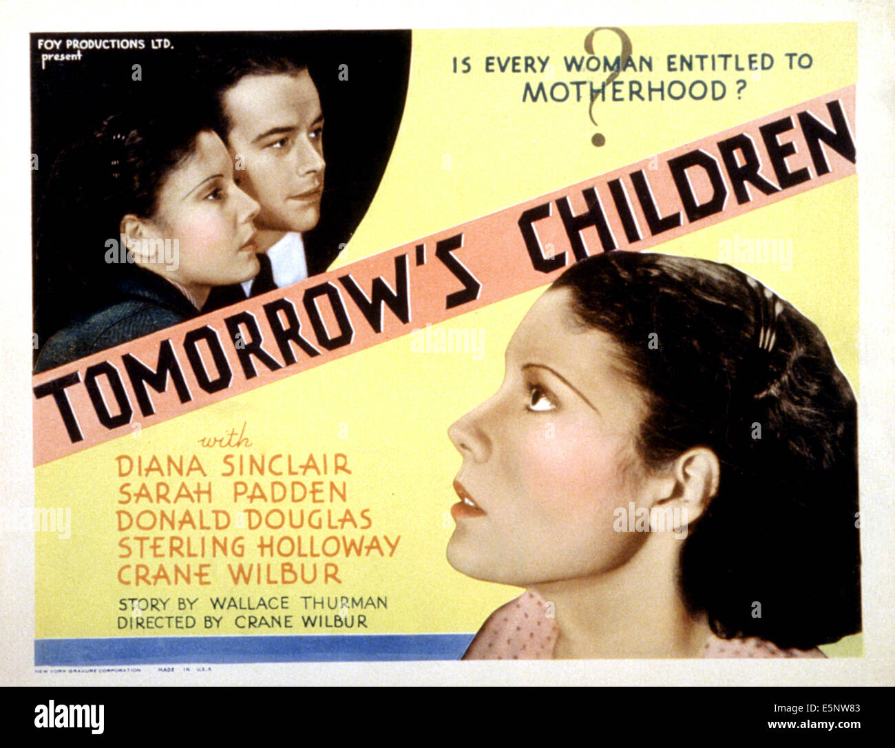 TOMORROW'S CHILDREN, (aka STERILIZATION, aka THE UNBORN), Diana ...