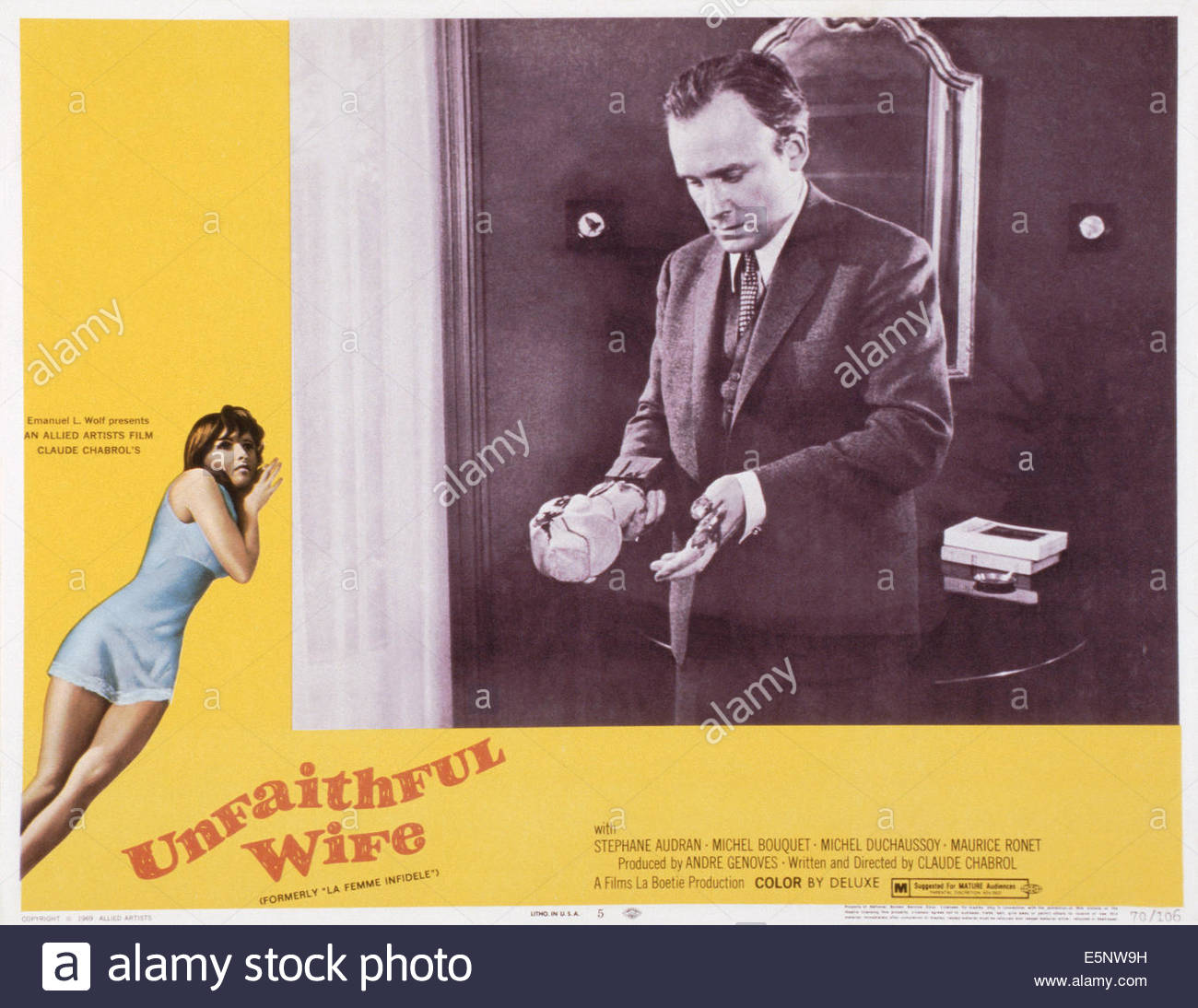 La Femme Infidele 1969 Stephane Audran Stock Photos & La Femme Infidele ...