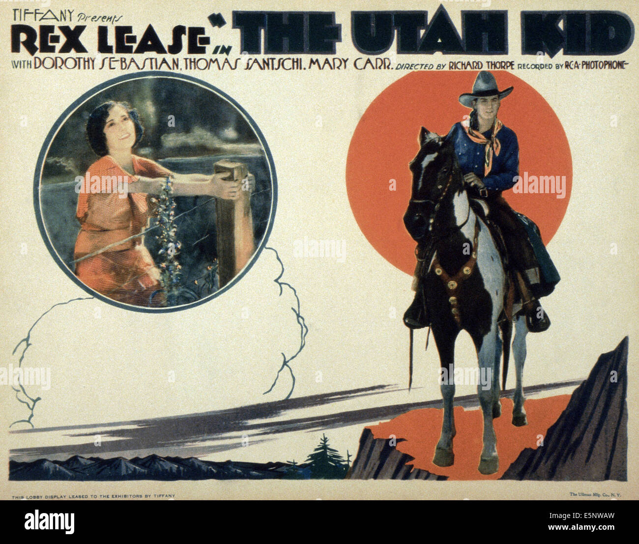 THE UTAH KID, US lobbycard, from left: Dorothy Sebastian, Rex Lease ...