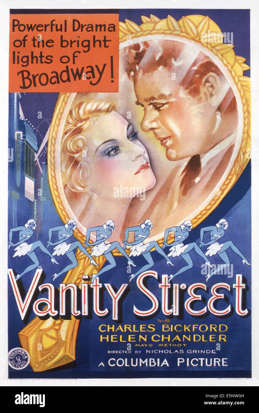 VANITY STREET, US poster art, from left: Helen Chandler, Charles Bickford, 1932 Stock Photo - Alamy