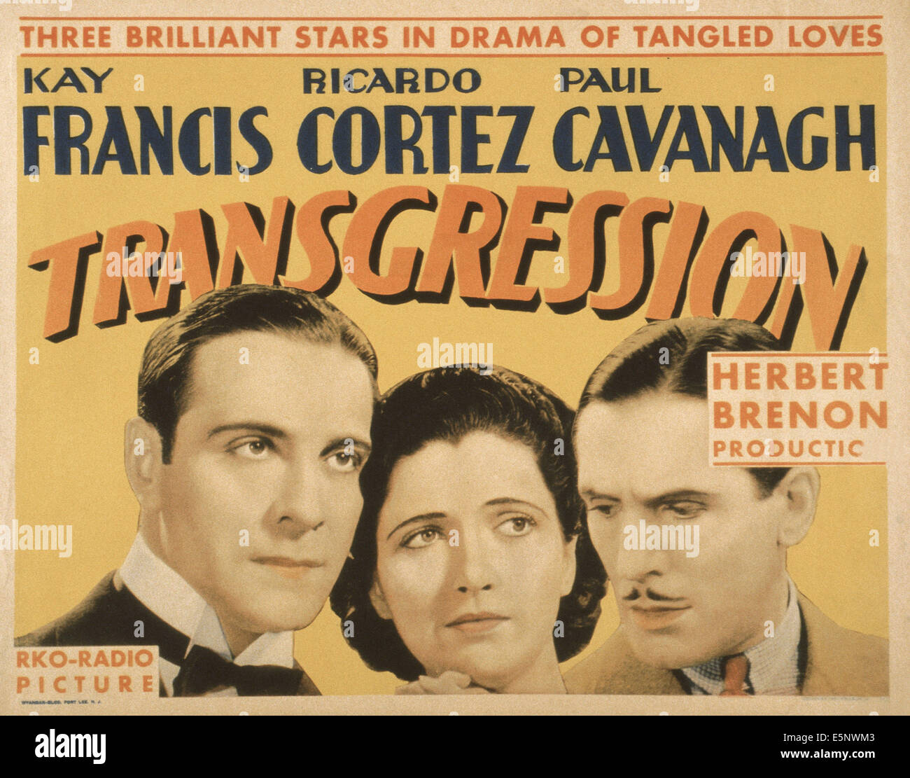 TRANSGRESSION, US poster, from left: Ricardo Cortez, Kay Francis, Paul ...